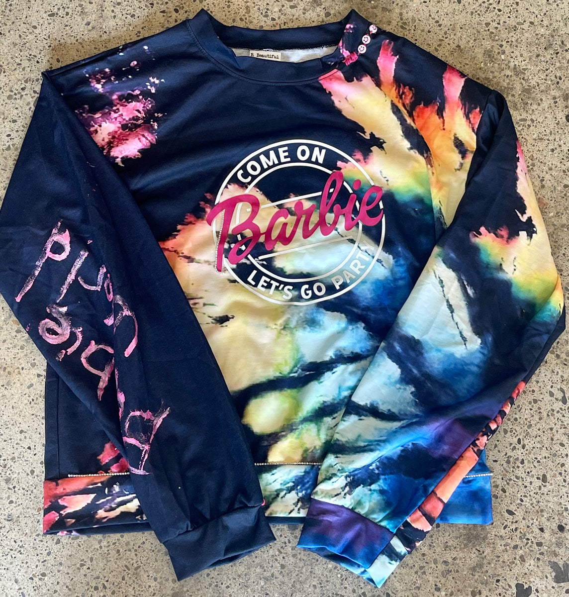 Vintage Reworked Crew Barbie World – B. Beautiful